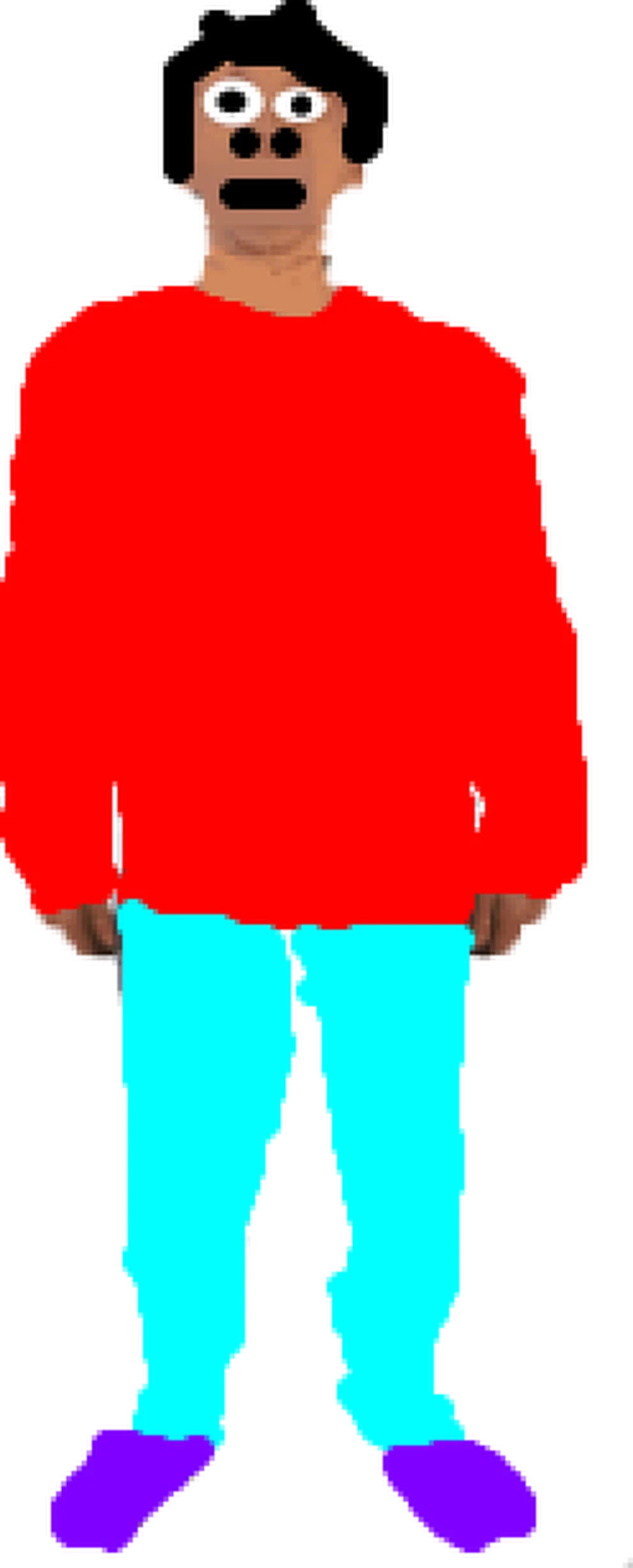 What the Player Sprite on Baldi's Basics Classic looks like in game ...