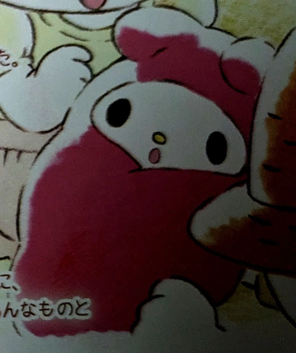 Translated a bit of a picture book about My Melody, which has a short ...