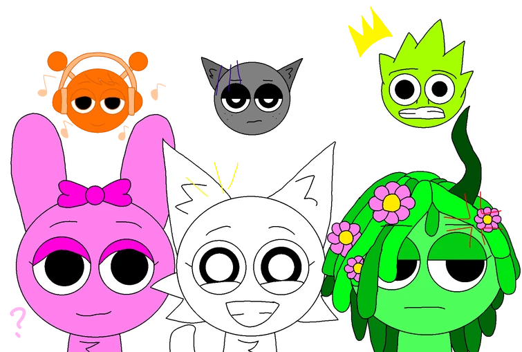 Pinki, wenda and vineria sprunki | Fandom