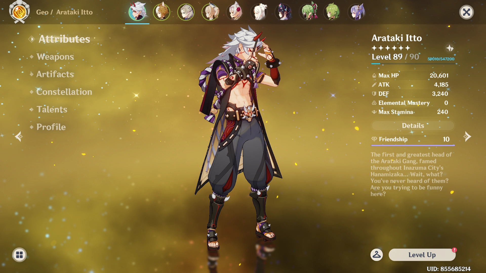 no gorou buffs, no ttds, just whiteblind + itto burst... | Fandom