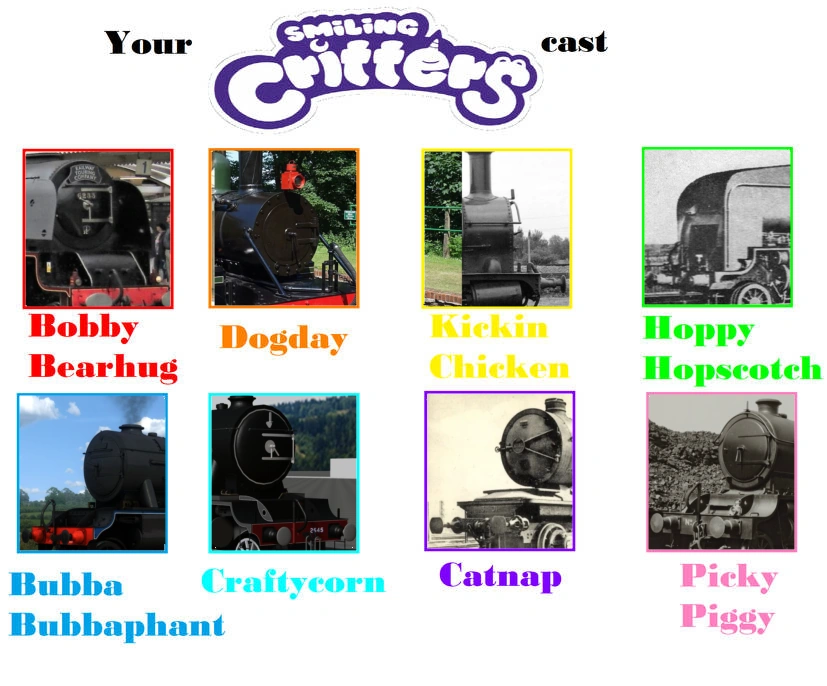 Smiling critters cast (locomotives version) | Fandom
