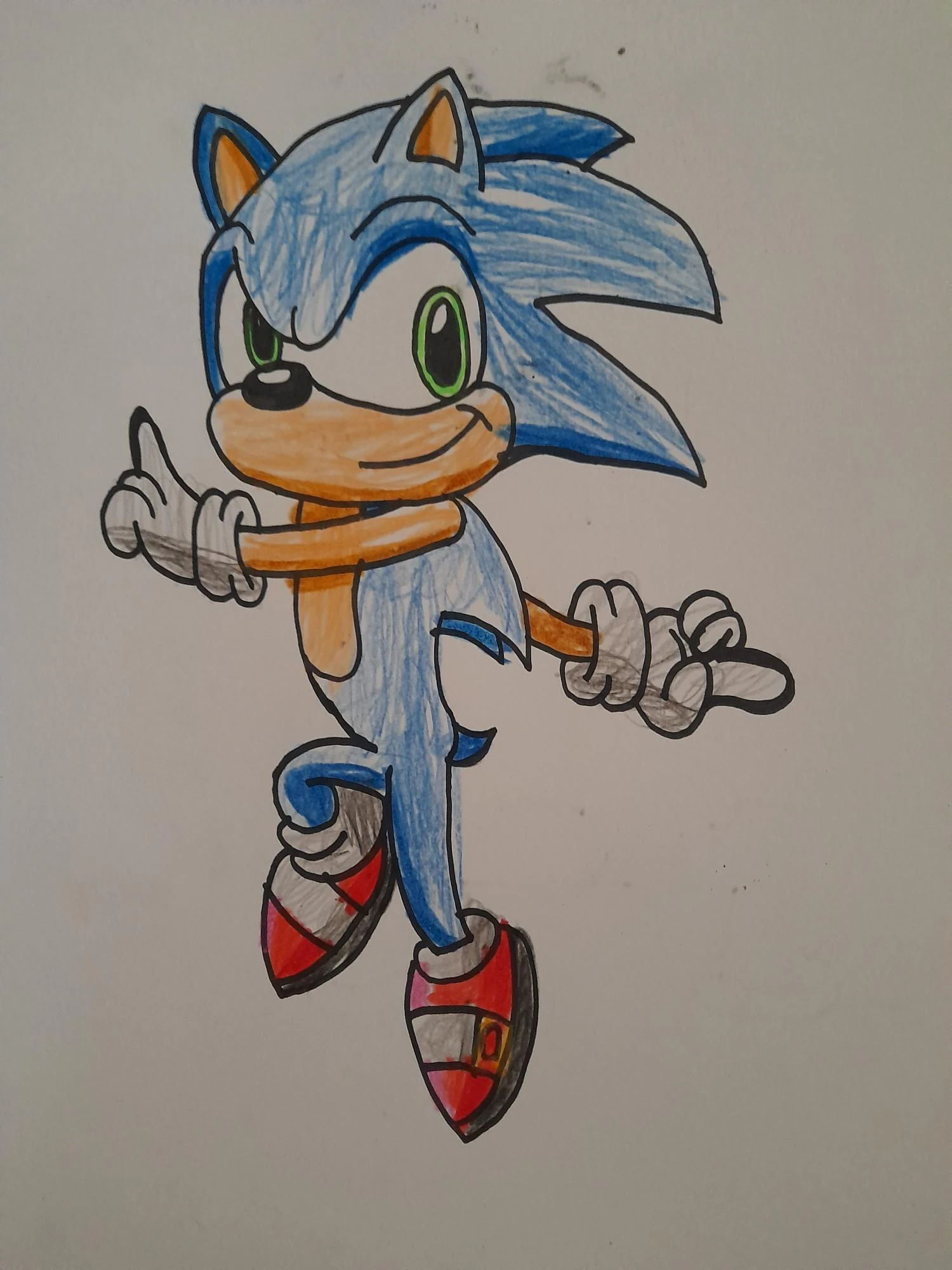 My drawing of Sonic | Fandom