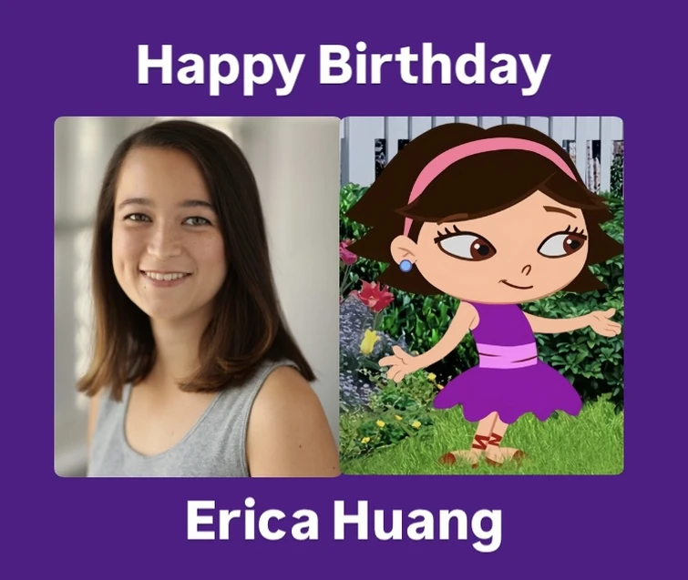 🎂💜🩰 Happy 28th Birthday to Erica Huang, voice of June from Little ...