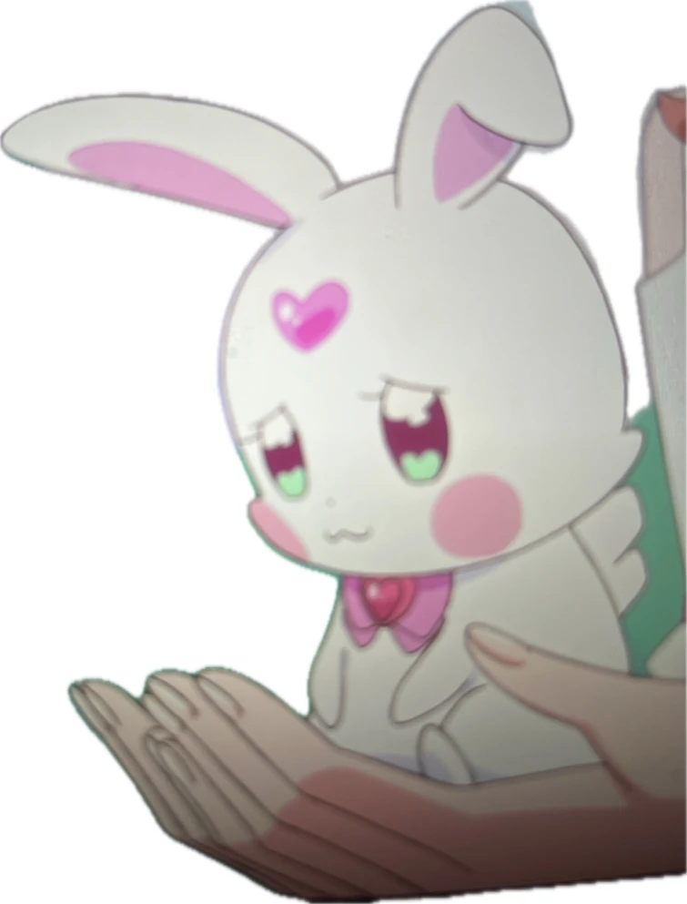 Kirarin rabbit in no background | Fandom