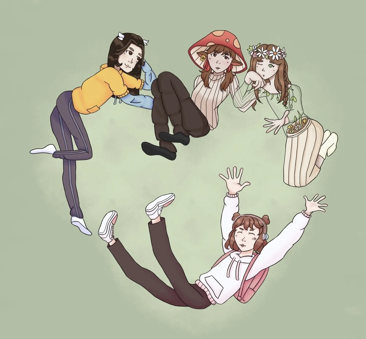 the heart shaped pose quartet! | Fandom
