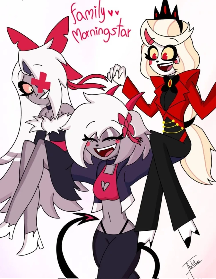 Proud mom and Morningstar Family by Artist: thetitn 20119578 | Fandom