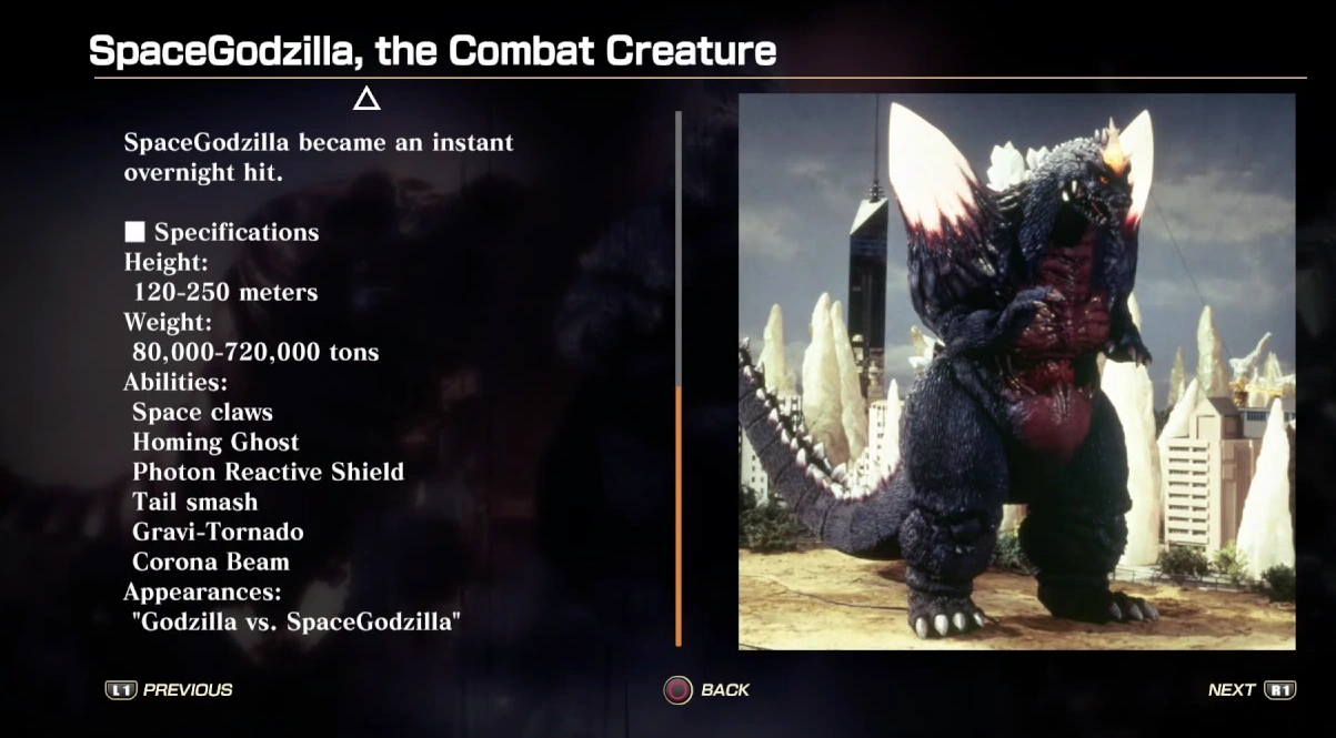 Kaiju Profile: SpaceGodzilla Wikizilla, The Kaiju