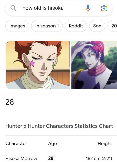 I thought hisoka was like at least 21 years old... | Fandom