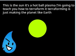 teardrop tell you how to terraform the Sun | Fandom