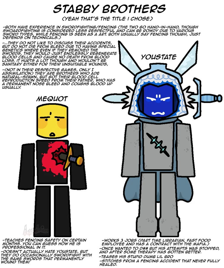 Stabby sword bros (Assimilation/Dod/Lol art) | Fandom