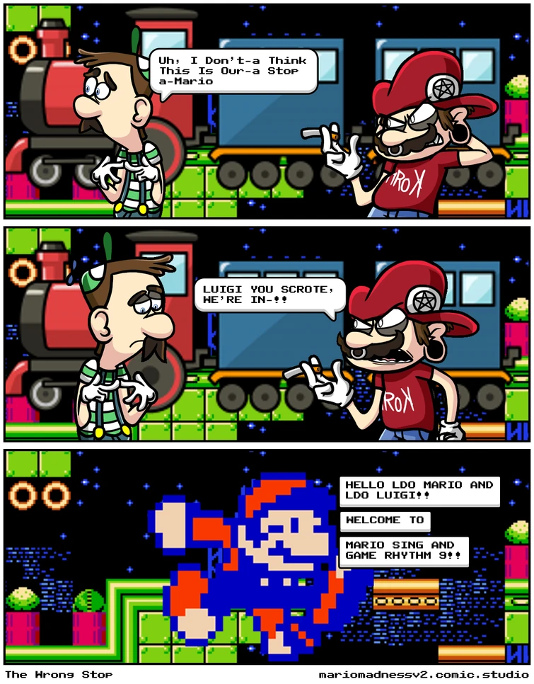 The Wrong Stop (A Mario's Madness V2 Comic Studio Comic) | Fandom
