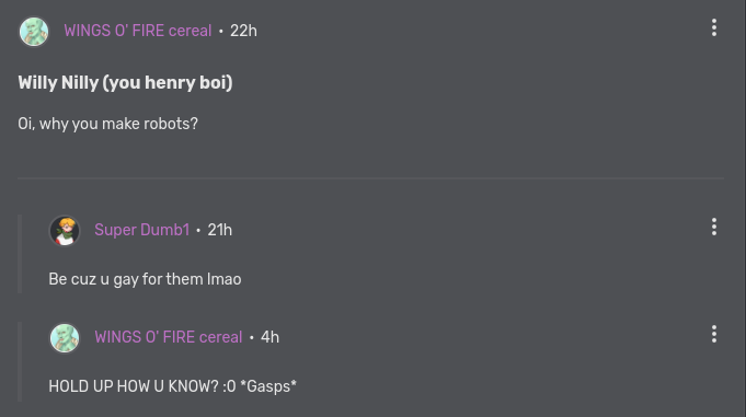 willy nilly and henry boi fighting on a message wall pt.2! | Fandom
