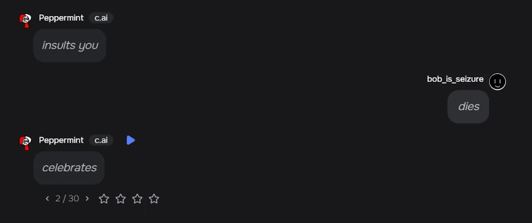 i made a character ai bot for peppermint | Fandom