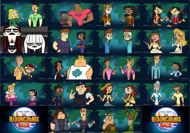 All the Total Drama Full Names Part 2 - The Ridonculous Race | Fandom