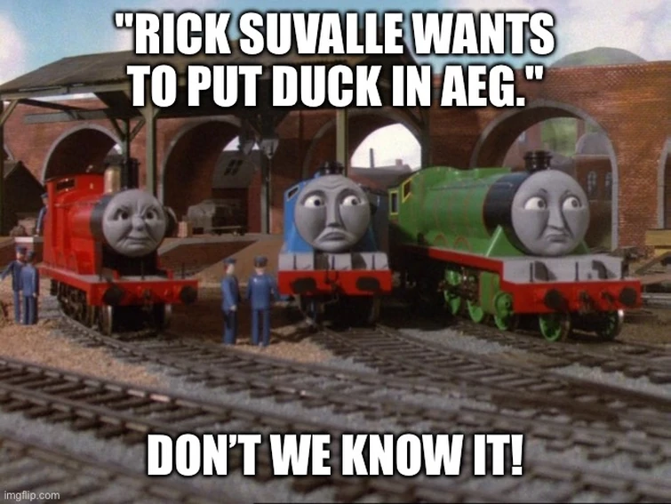 When someone is spamming about Duck appearing in AEG. | Fandom