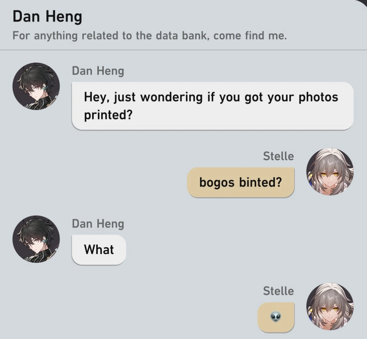 a collection of these silly hsr chats | Fandom