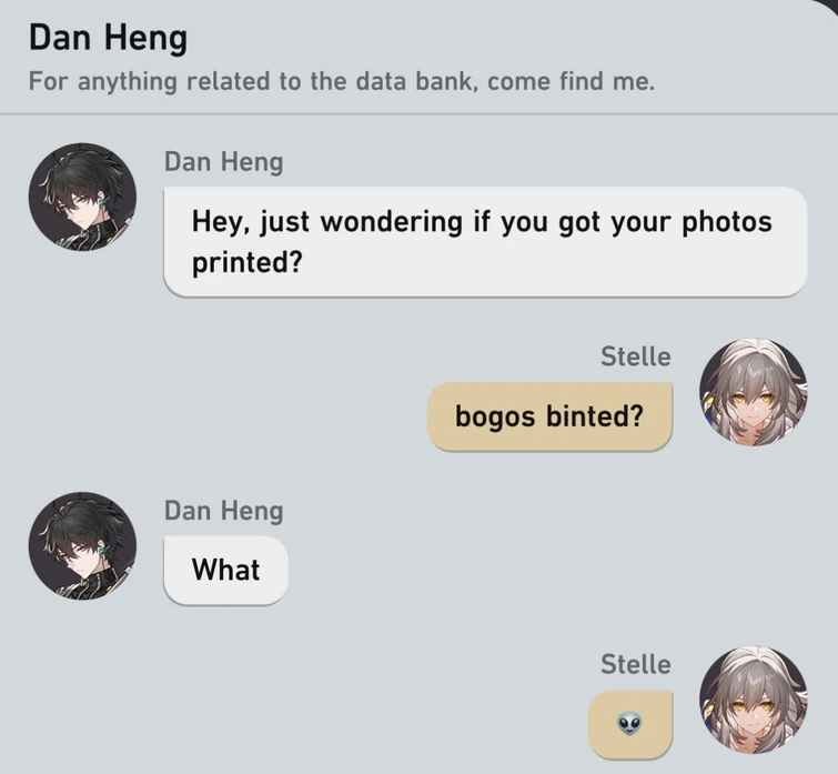 a collection of these silly hsr chats | Fandom