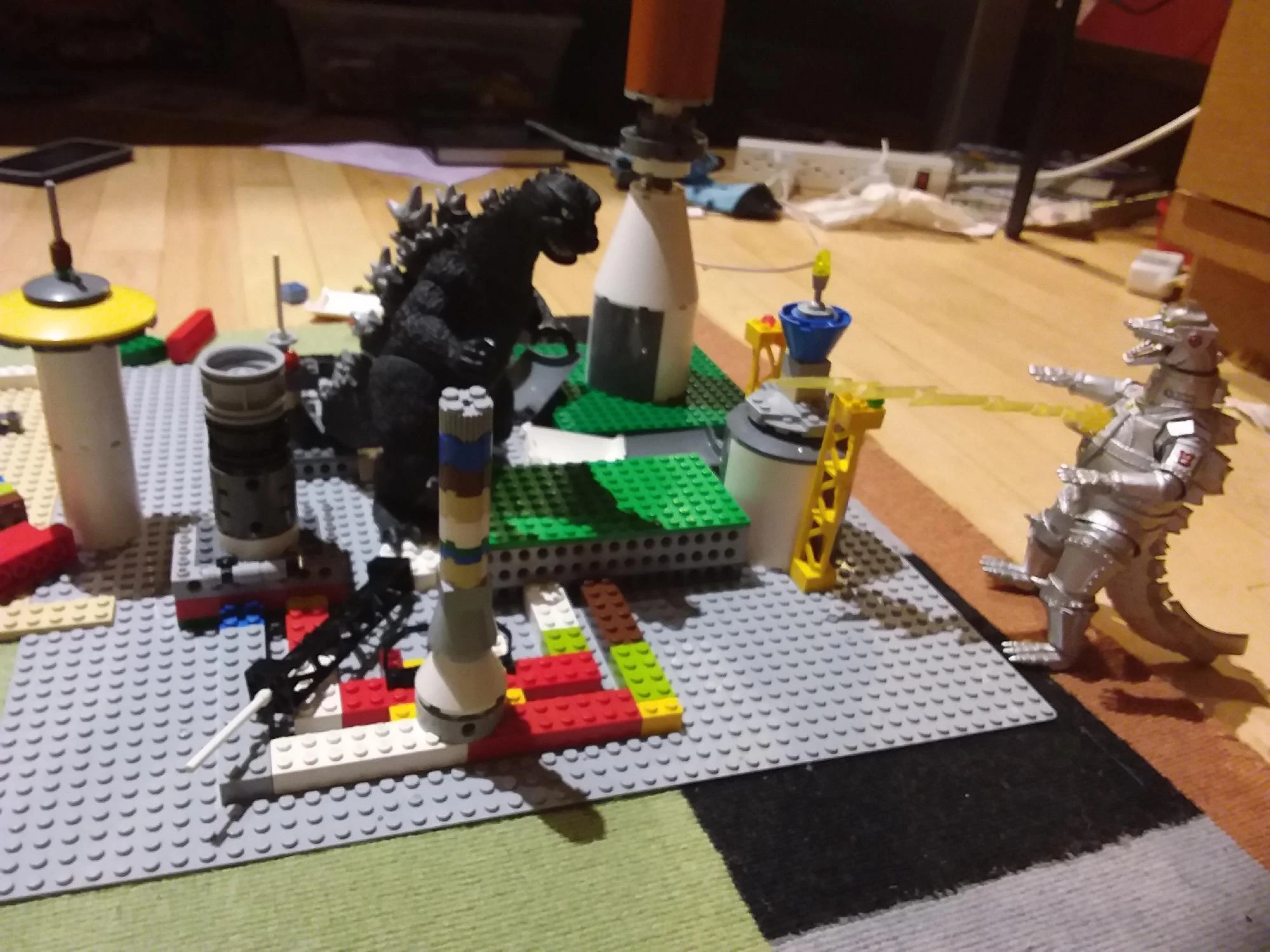 Godzilla invading the lego red bamboo base | Fandom