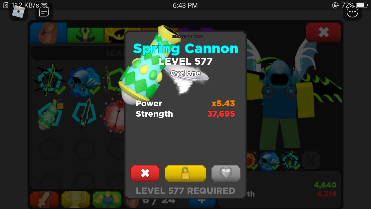 Trading Spring Cannon Level 577 | Fandom