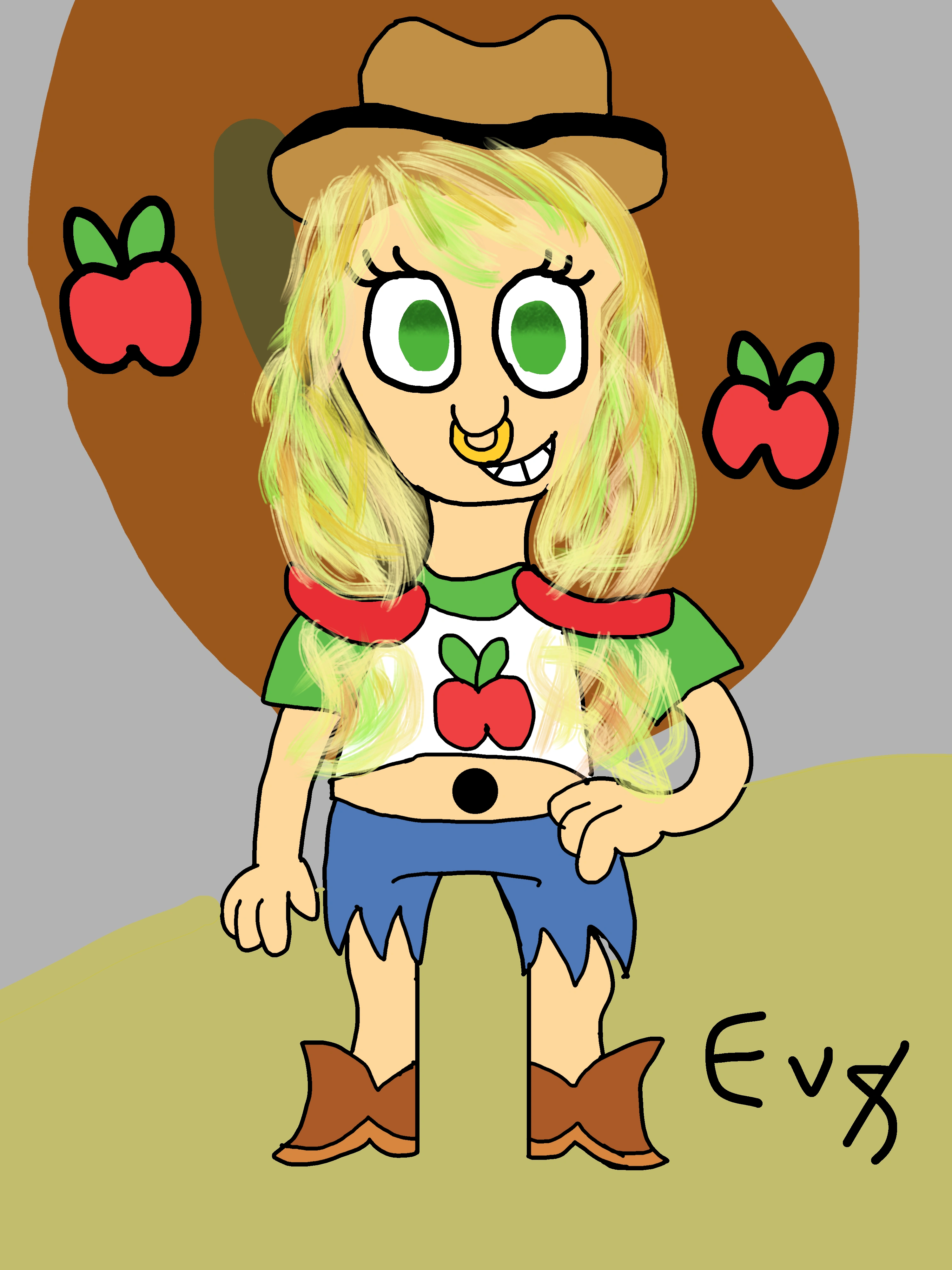 My drawing of Applejack | Fandom