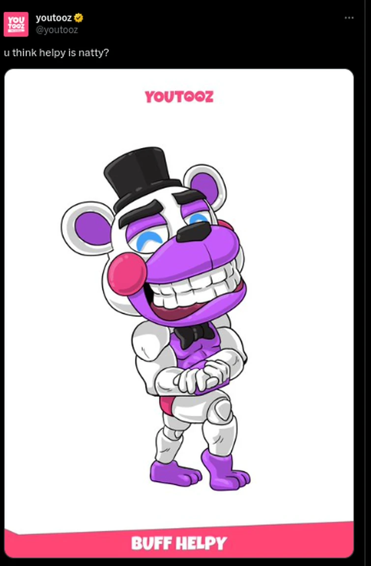 Well, we now have official merch of Buff Helpy | Fandom