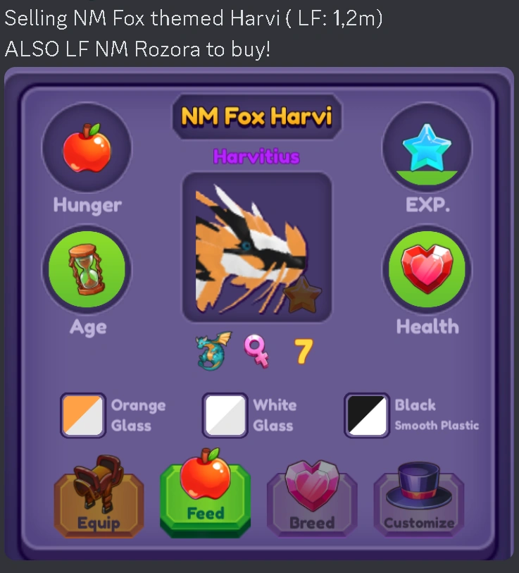 Selling Harvi + LF NM Roz to buy | Fandom