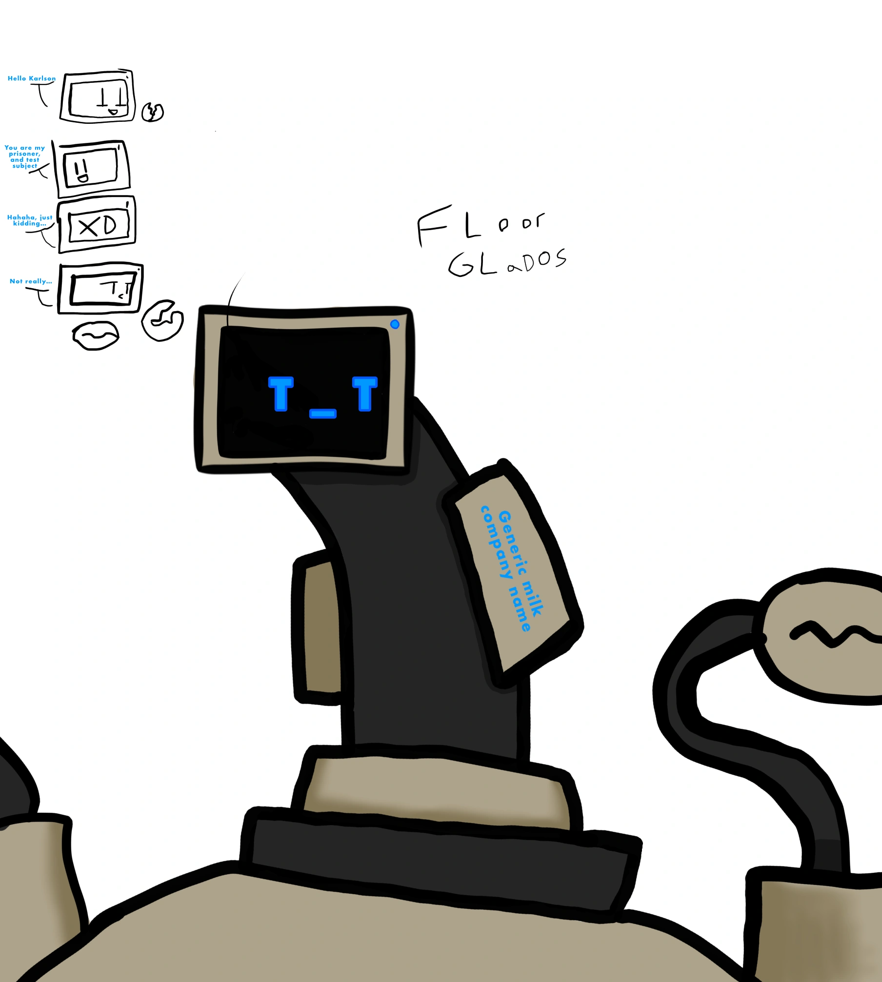 Funny design for spooky unnamed robot guy from karlson | Fandom