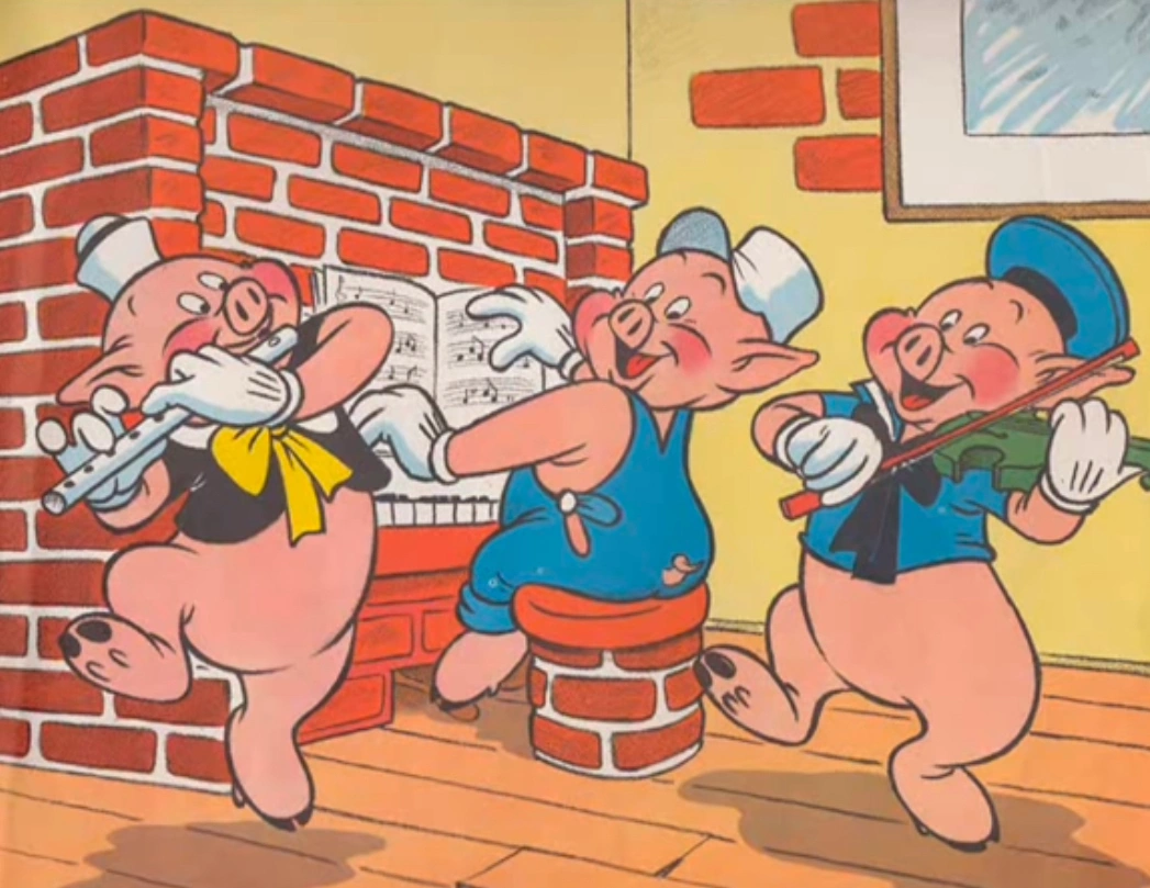 The three little pigs with their instruments | Fandom