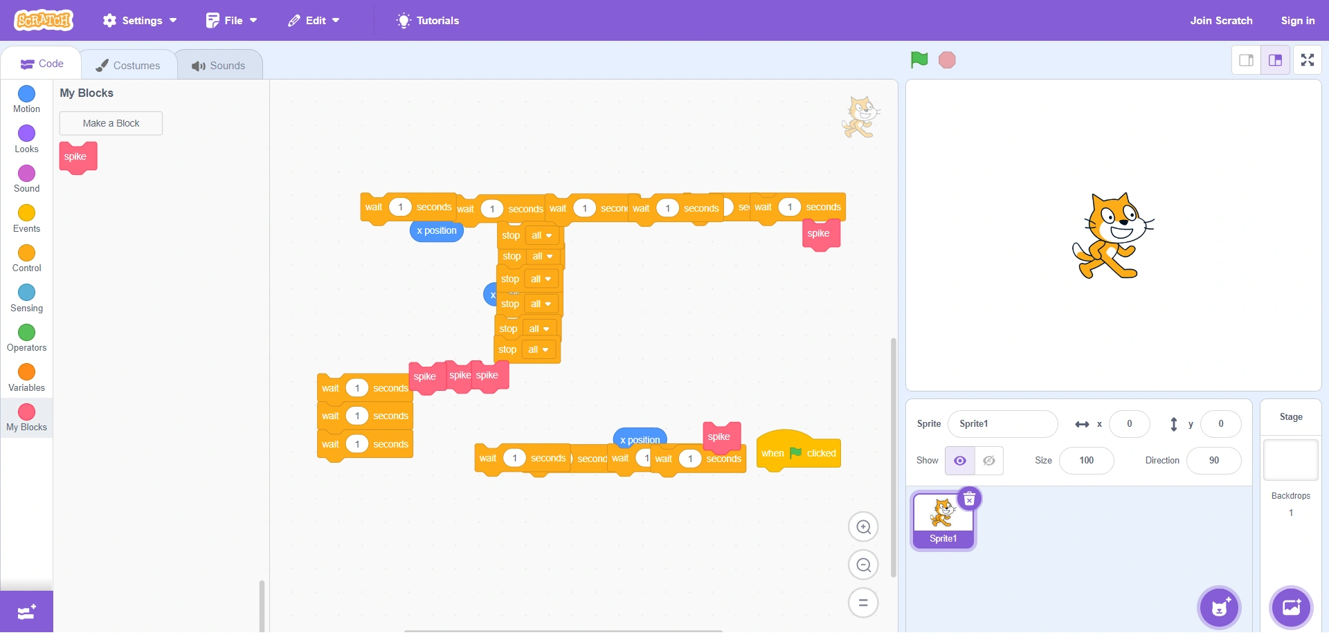 Dash spider in scratch! | Fandom