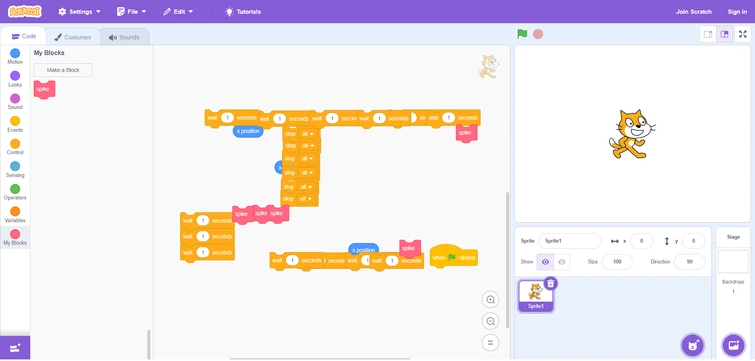 Dash spider in scratch! | Fandom
