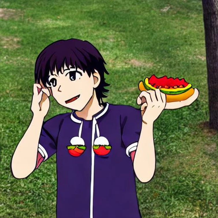 I USED PICSART'S NEW AI GENEARTOR THINGY AND LOOKED UP MIKA EATING A ...
