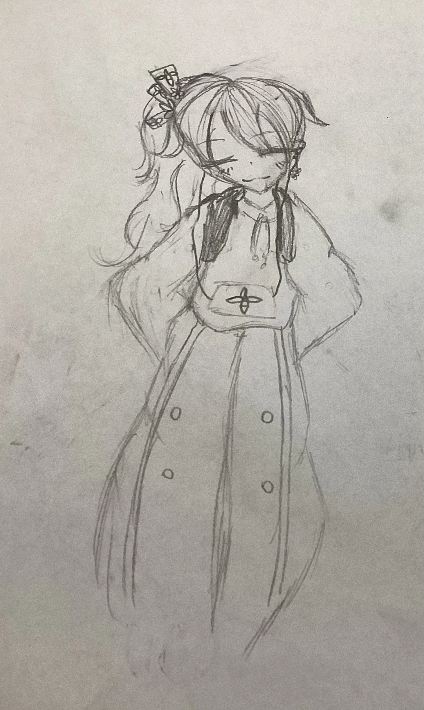 Tried to draw modern hutao | Fandom