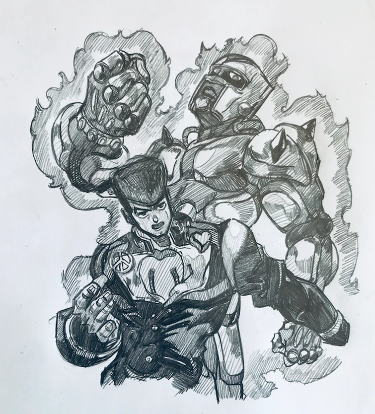 My final Josuke & CD drawing. | Fandom