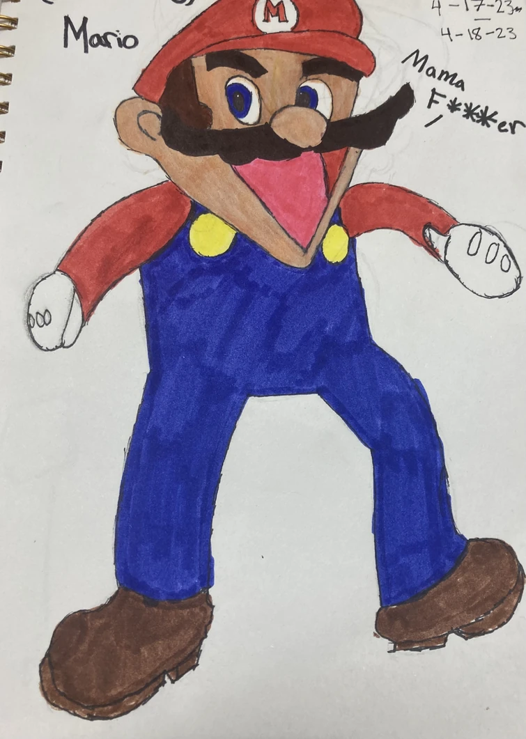 Mario drawing | Fandom