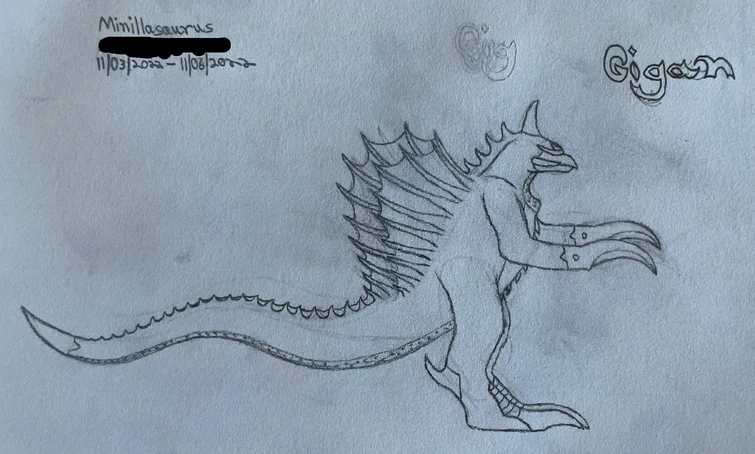 Minillasaurus Kaiju Designs (#5, Gigan) | Fandom