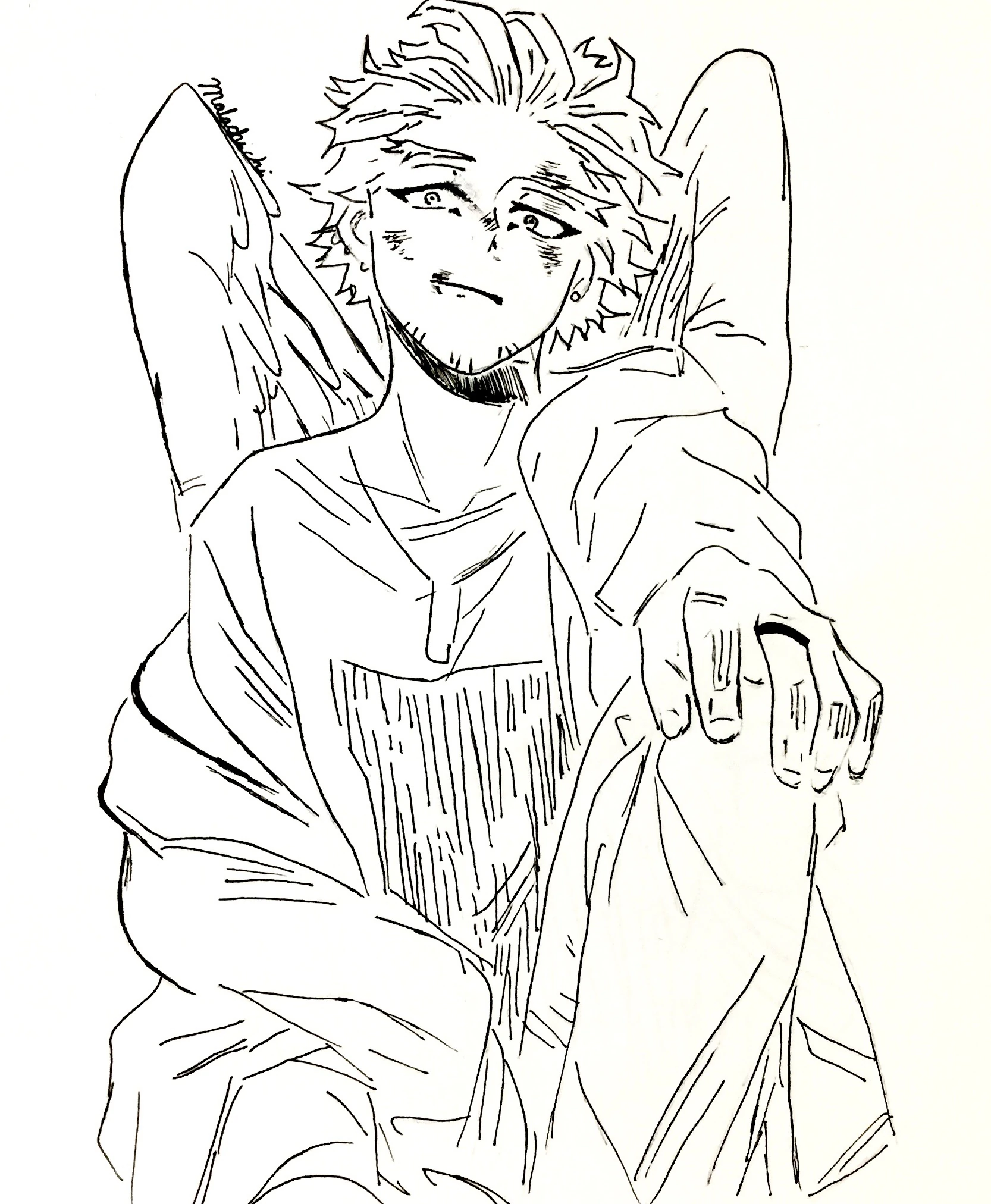 Yellow, please accept another Hawks drawing of mine. | Fandom