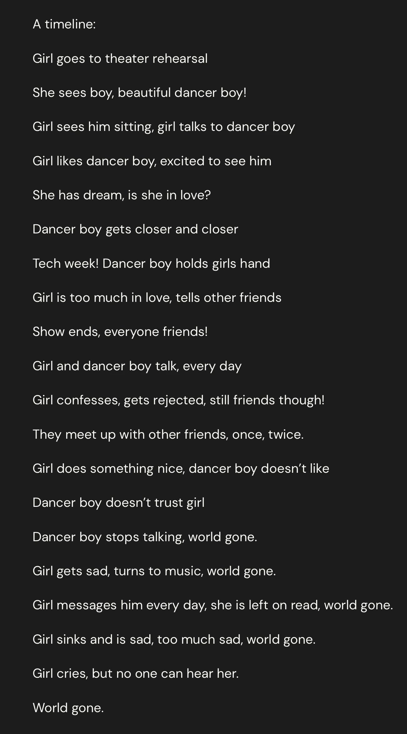 "Timeline" - a poem | Fandom