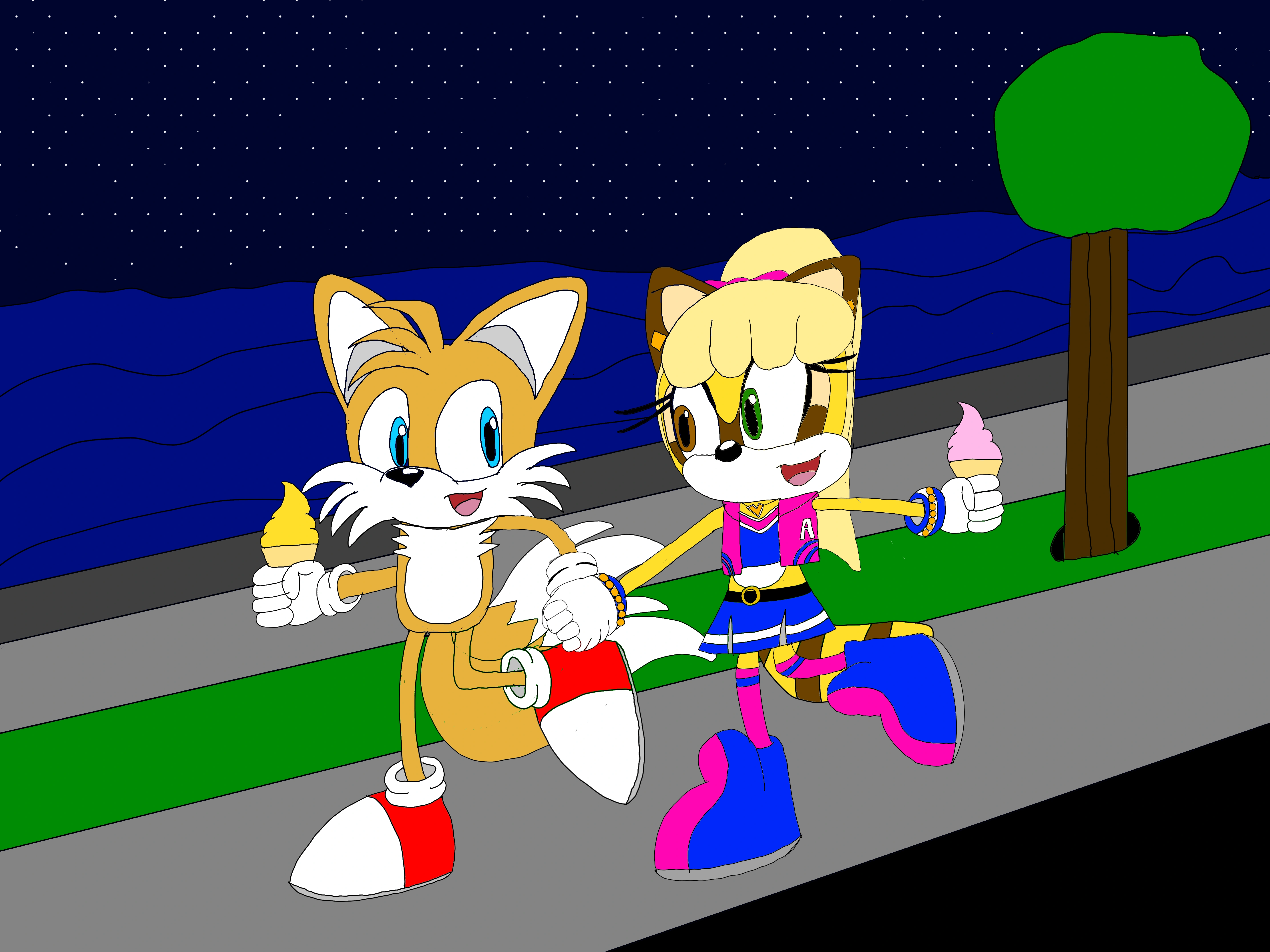 Tails and Ariel (my OC) on a date | Fandom