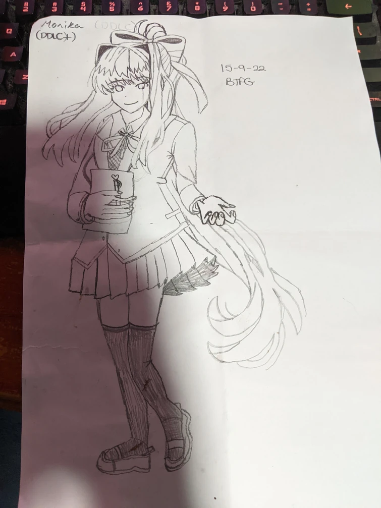 Just posting all the DDLC drawings I made so far (In order) (Because of ...