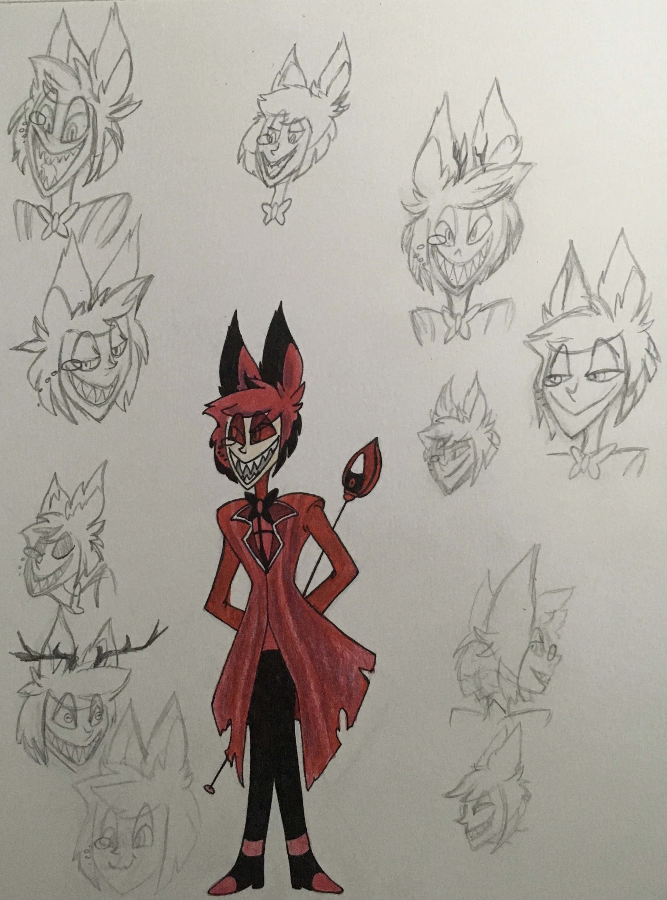 First time drawing Alastor- any critiques? | Fandom