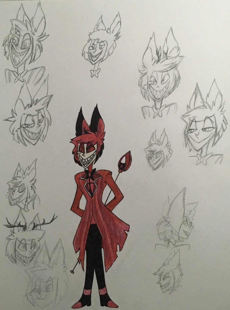 First time drawing Alastor- any critiques? | Fandom