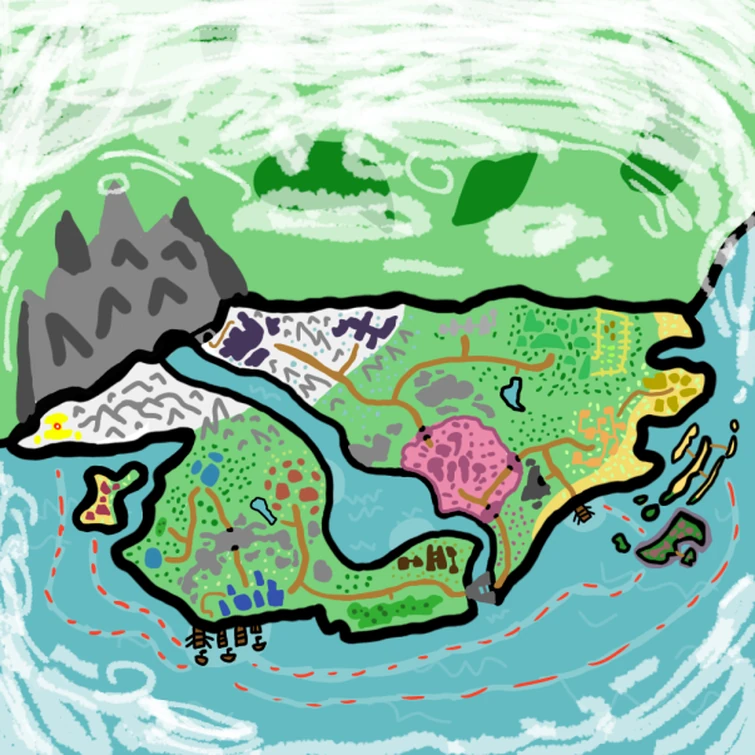 my fakemon region map concept | Fandom