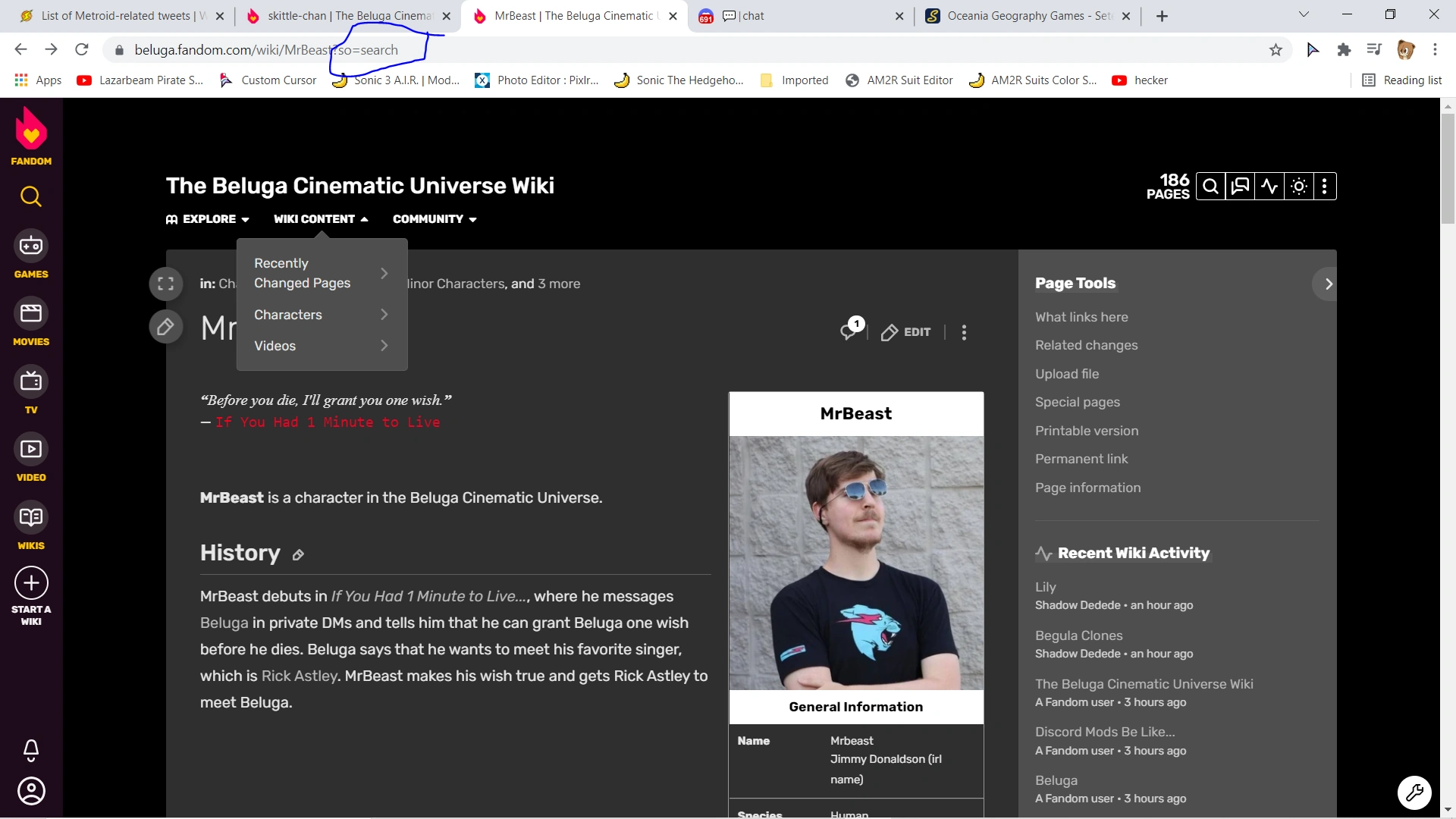 What does ?so=search mean in the Wiki URL? | Fandom