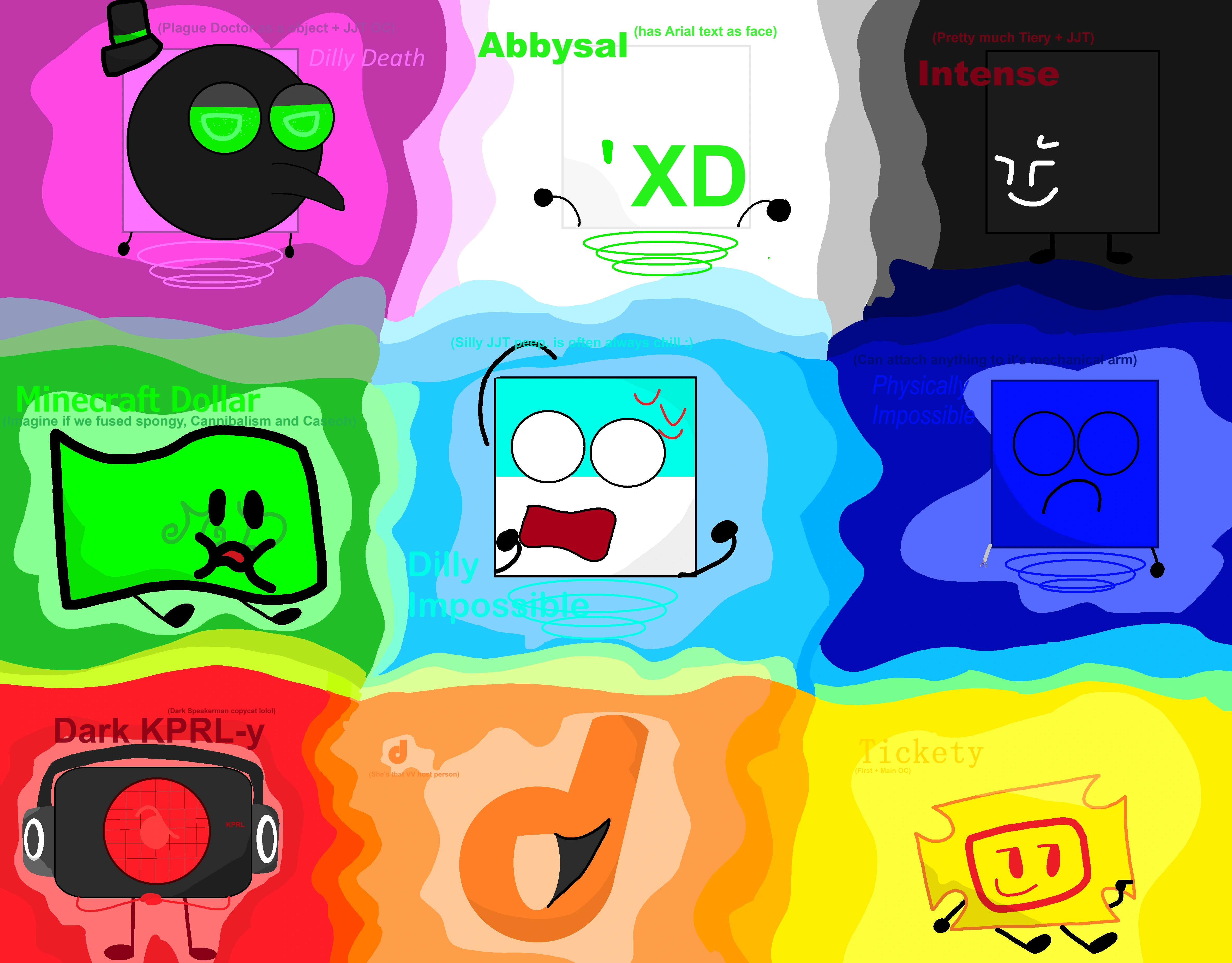 OC color palette. | Fandom