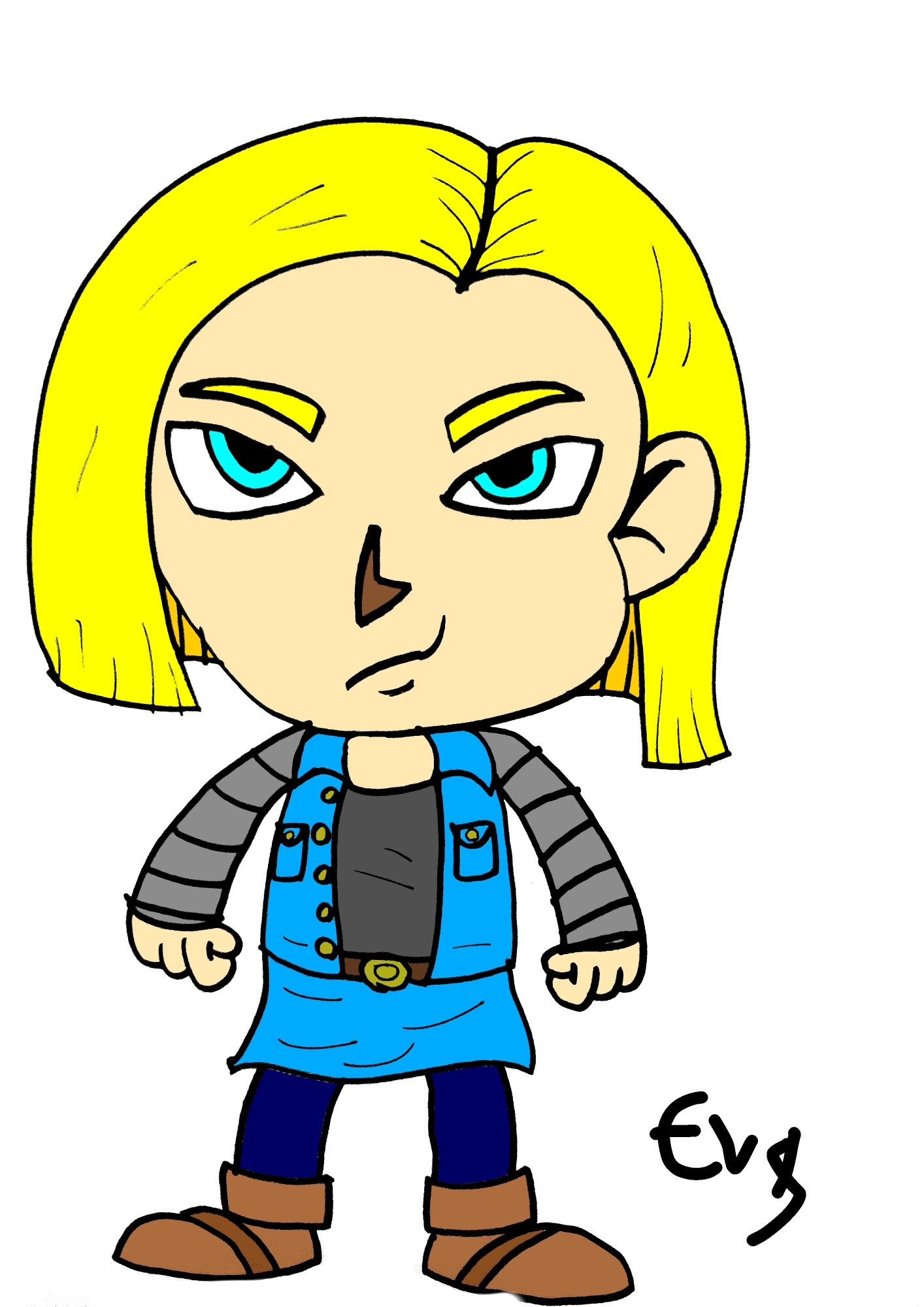My drawing of Android 18 | Fandom