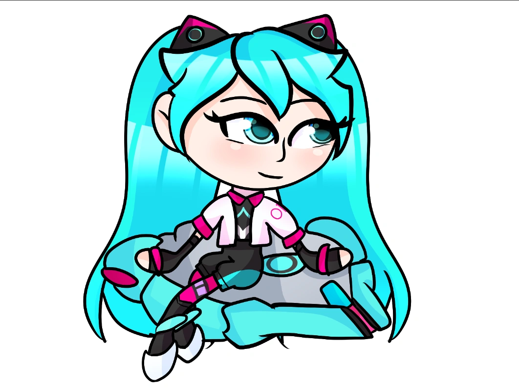 finished Miku Collab art | Fandom