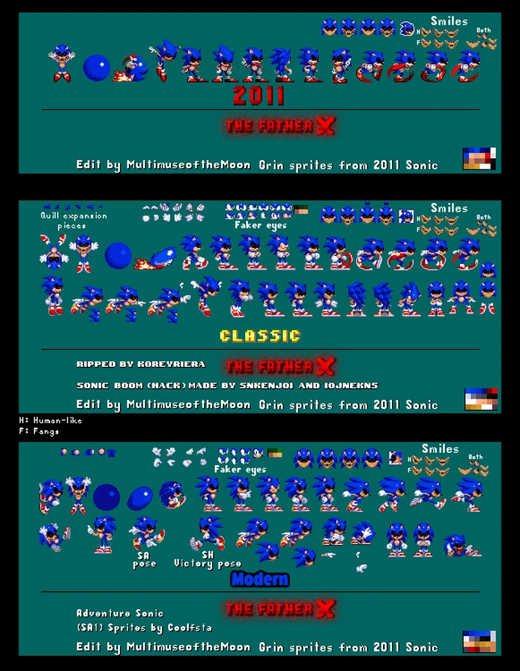 Updated Xair and The Father X mockup sprite sheets | Fandom