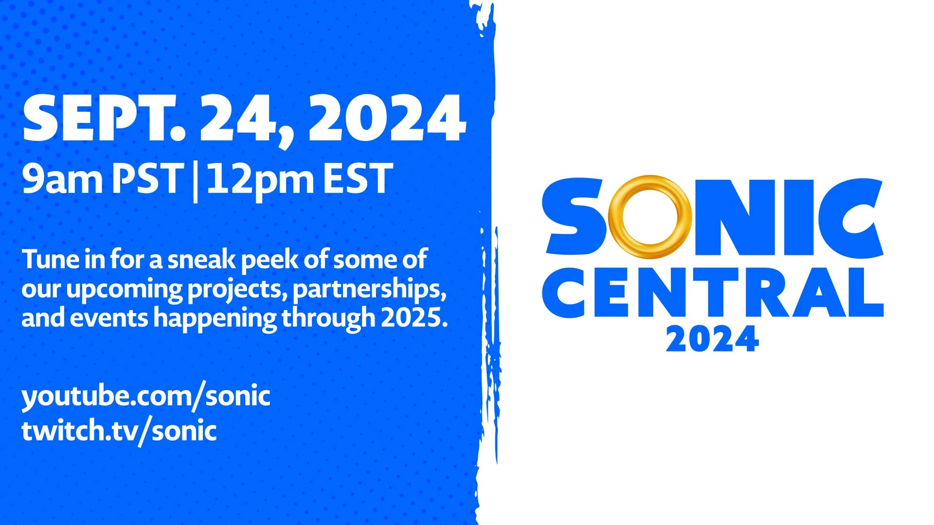 Think fast! Sonic Central premieres TOMORROW at 9am PST | Fandom