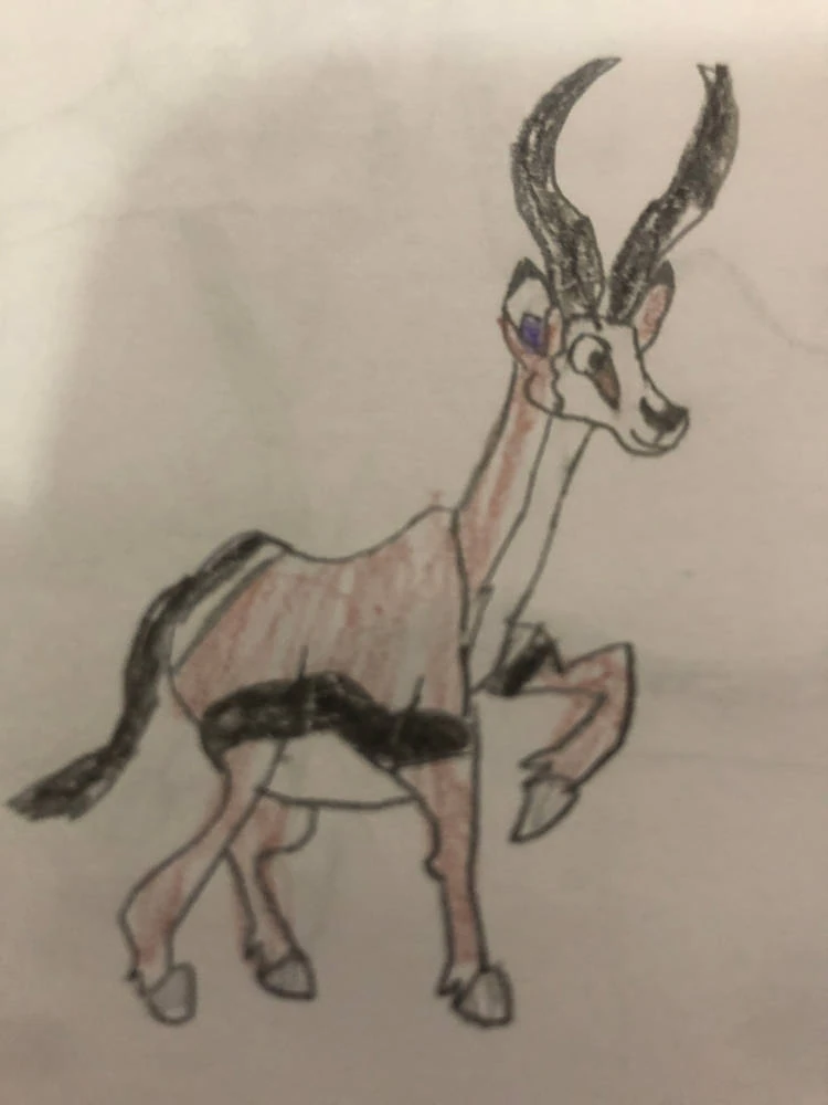 My sketch of a springbok in TLK style | Fandom