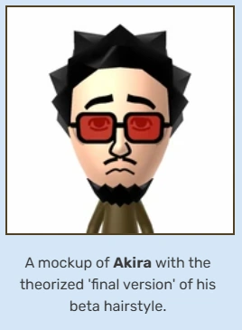 Checking with the Mii Archival group about spiked-up hairstyles ...